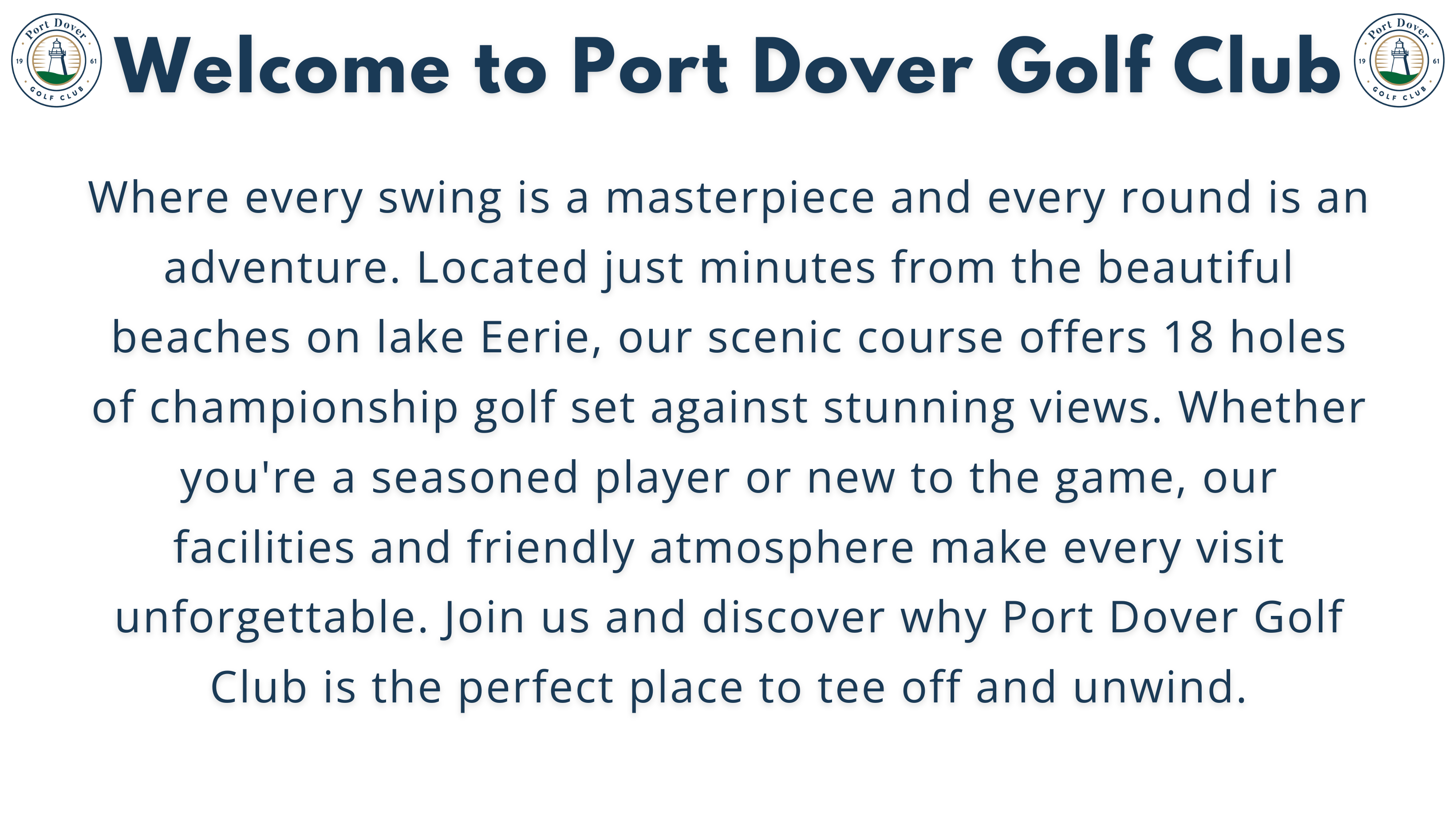 Home - Port Dover Golf Club
